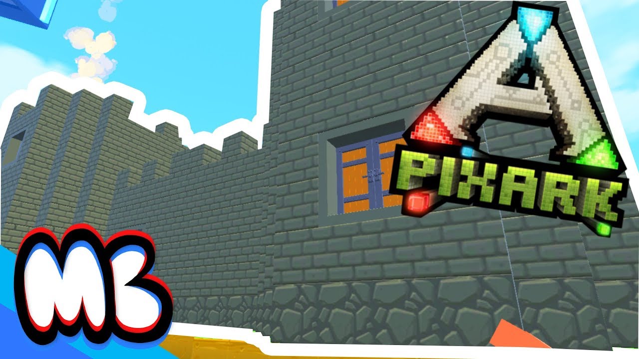 PixARK | BUILDING A CASTLE HOME! (ARK meets Minecraft) #7 - YouTube