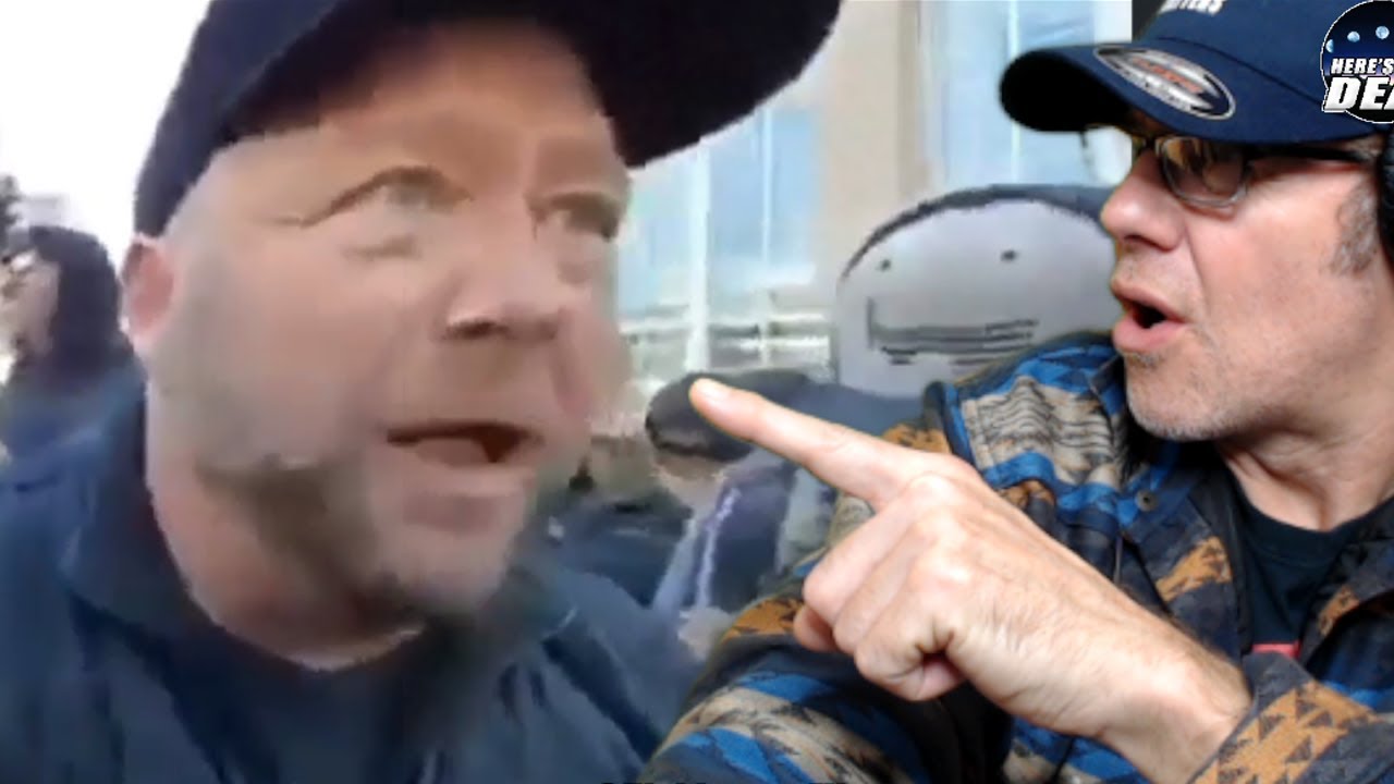 I Confronted ALEX JONES on the Street - YouTube