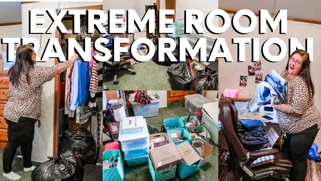EXTREMELY MESSY MOBILE HOME CLEAN WITH ME PART 2 | HOARDER ROOM ...