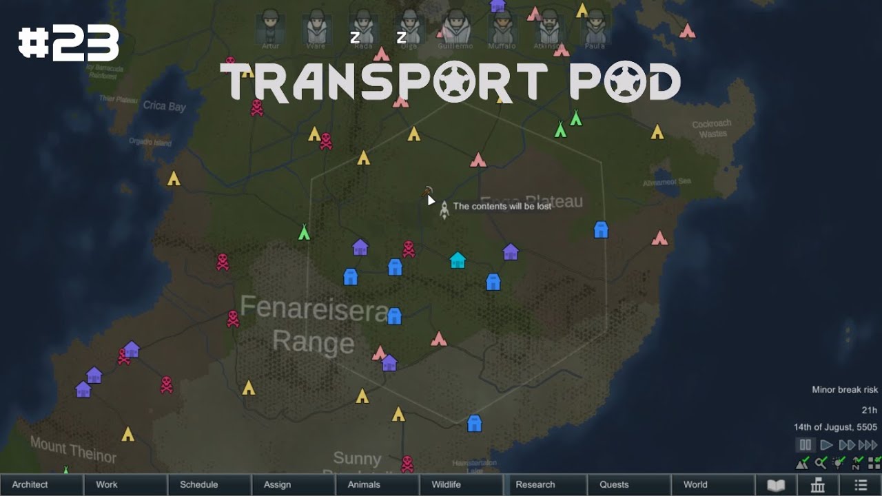 Ohh Gini Caranya Pake Transport Pod - Rimworld Gameplay - Indonesia ...
