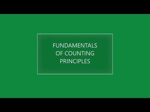 Fundamental of counting Principles - YouTube