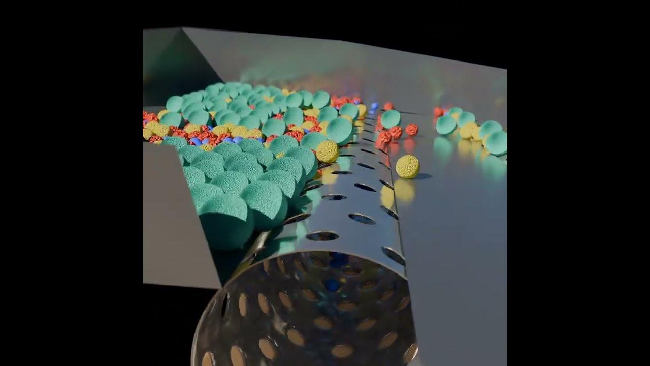 Balls sorting machine - YouTube