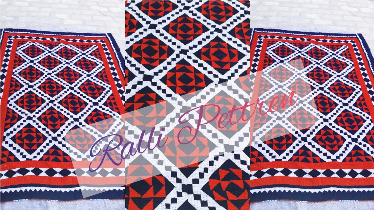 Amazing Hand Made Quilt Design #sindhi #ralli #Quilts #handicrafts ...