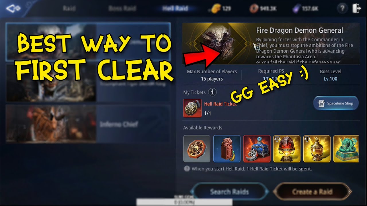 BEST STRAT TO CLEAR HELL RAID FIRST BOSS | MIR4 - YouTube