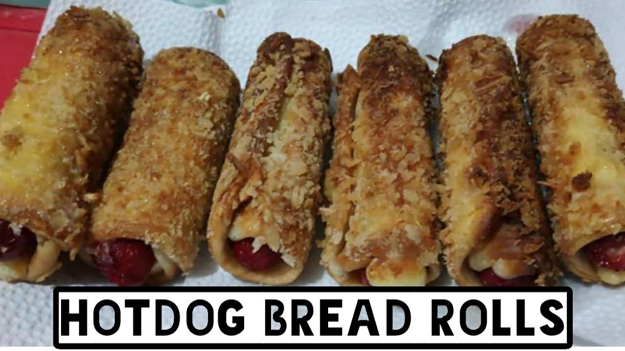 How to make CHEESY HOTDOG BREAD ROLLS | Budget Friendly Snacks - YouTube