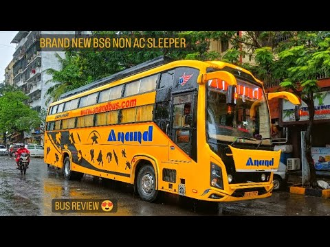 BRAND NEW || BS6 NON AC SLEEPER || ANAND TRAVELS || BUS REVIEW ...