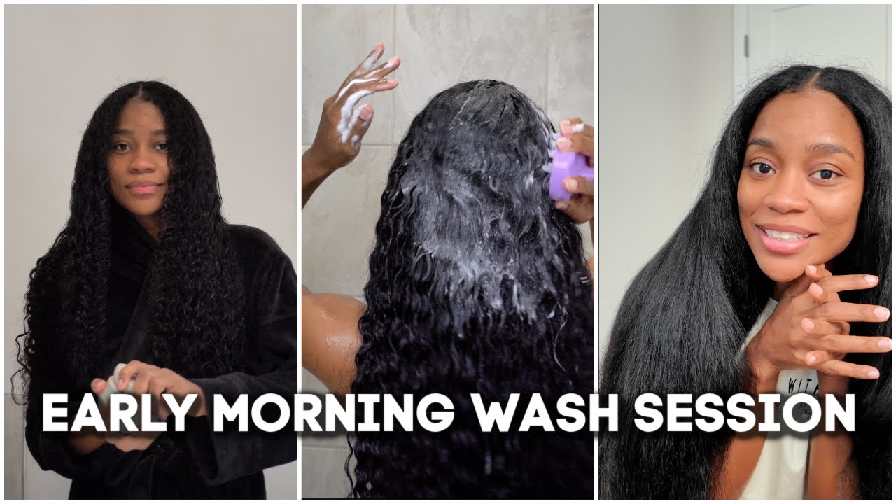 Early Morning Wash Session and Heat Styling...Should I Straighten ...