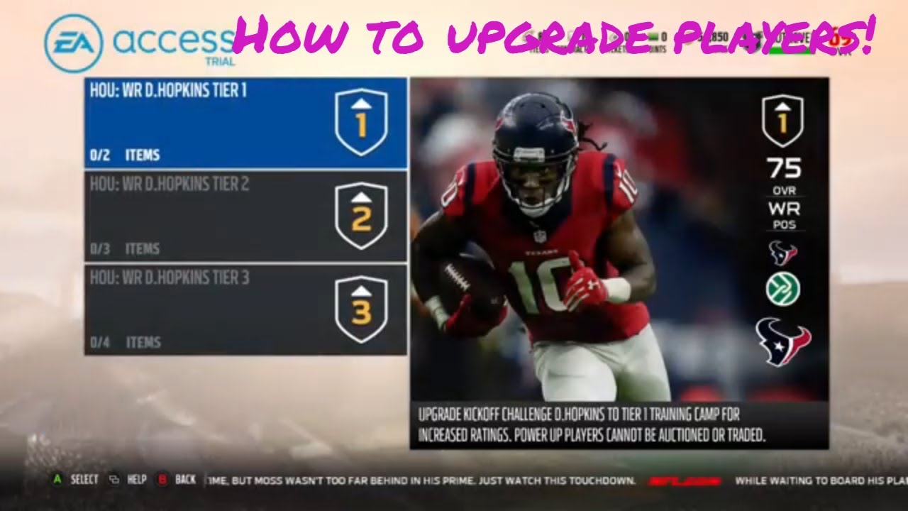 Madden 18 Ultimate Team How to upgrade players - YouTube