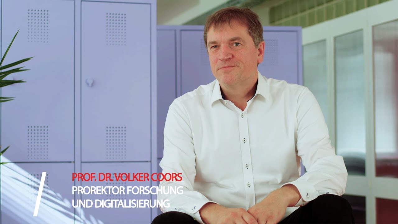 Meet the Prof: Prof. Dr. Volker Coors, Prorektor Forschung und ...
