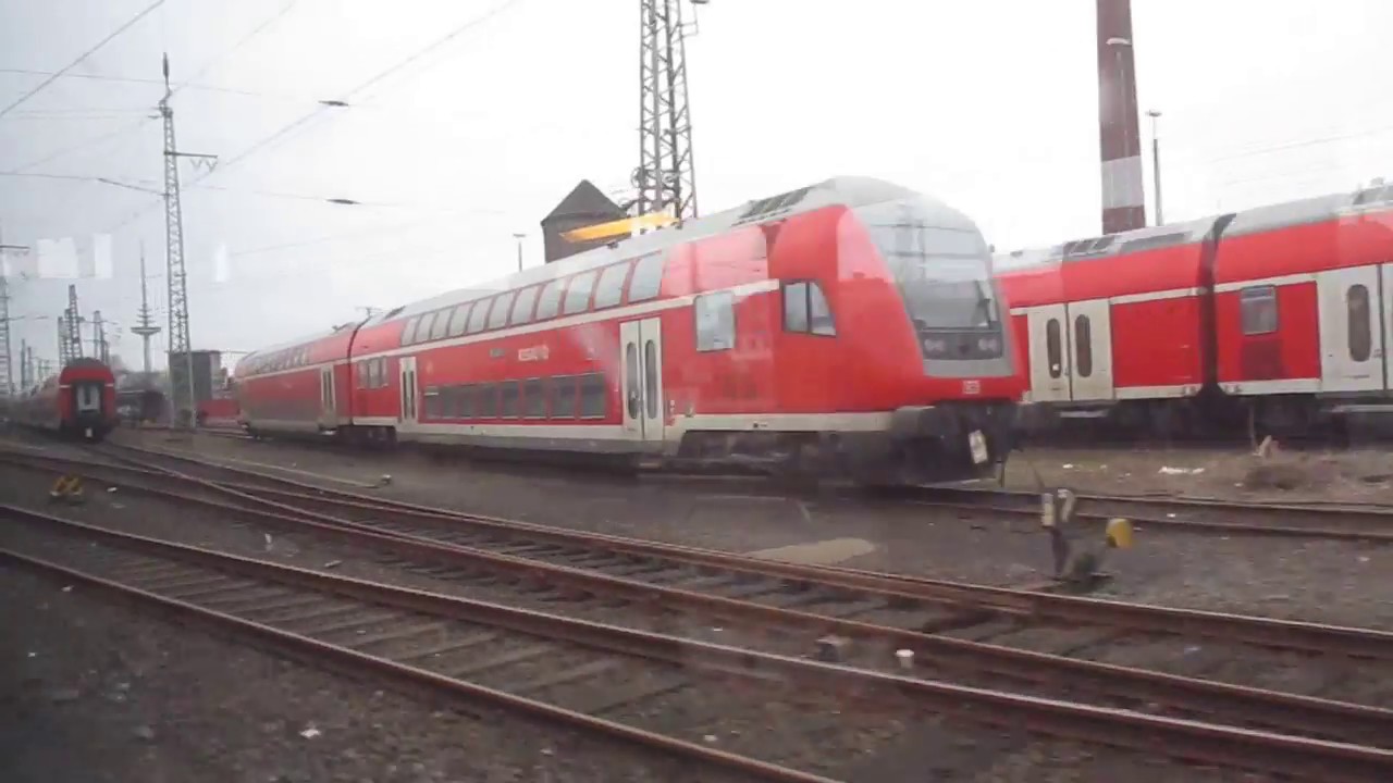 Mitfahrt mit einem Metronom Zug Abfahrt Bremen Hbf/ Onboard Metronom ...