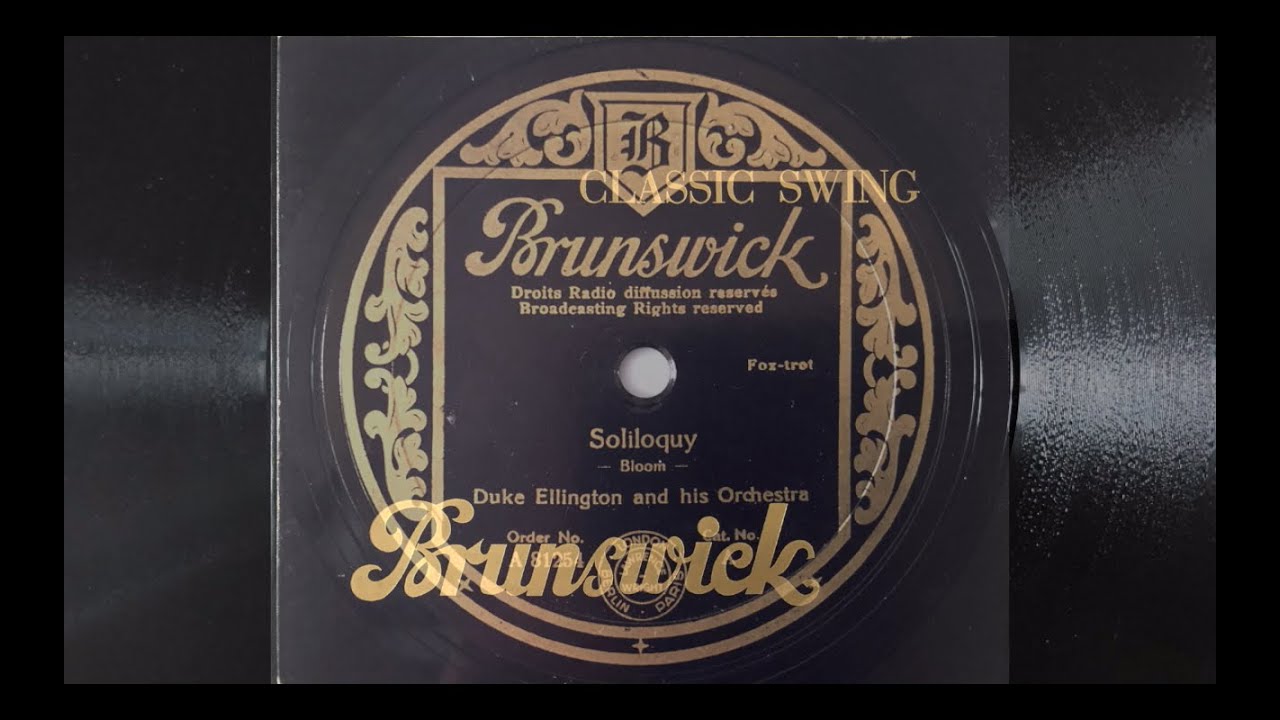 BRUNSWICK A 81254: DUKE ELLINGTON Soliloquy - Black And Tan Fantasy ...