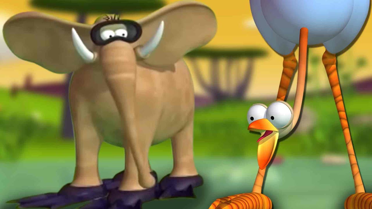 Gazoon Cartoon | Scary Elephant in the Jungle | Funny Animal Cartoons ...