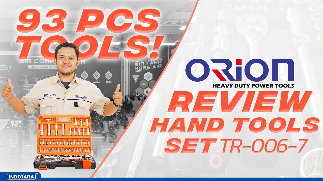 ULASAN LENGKAP ORION HAND TOOLS SET TR-006-7 - YouTube
