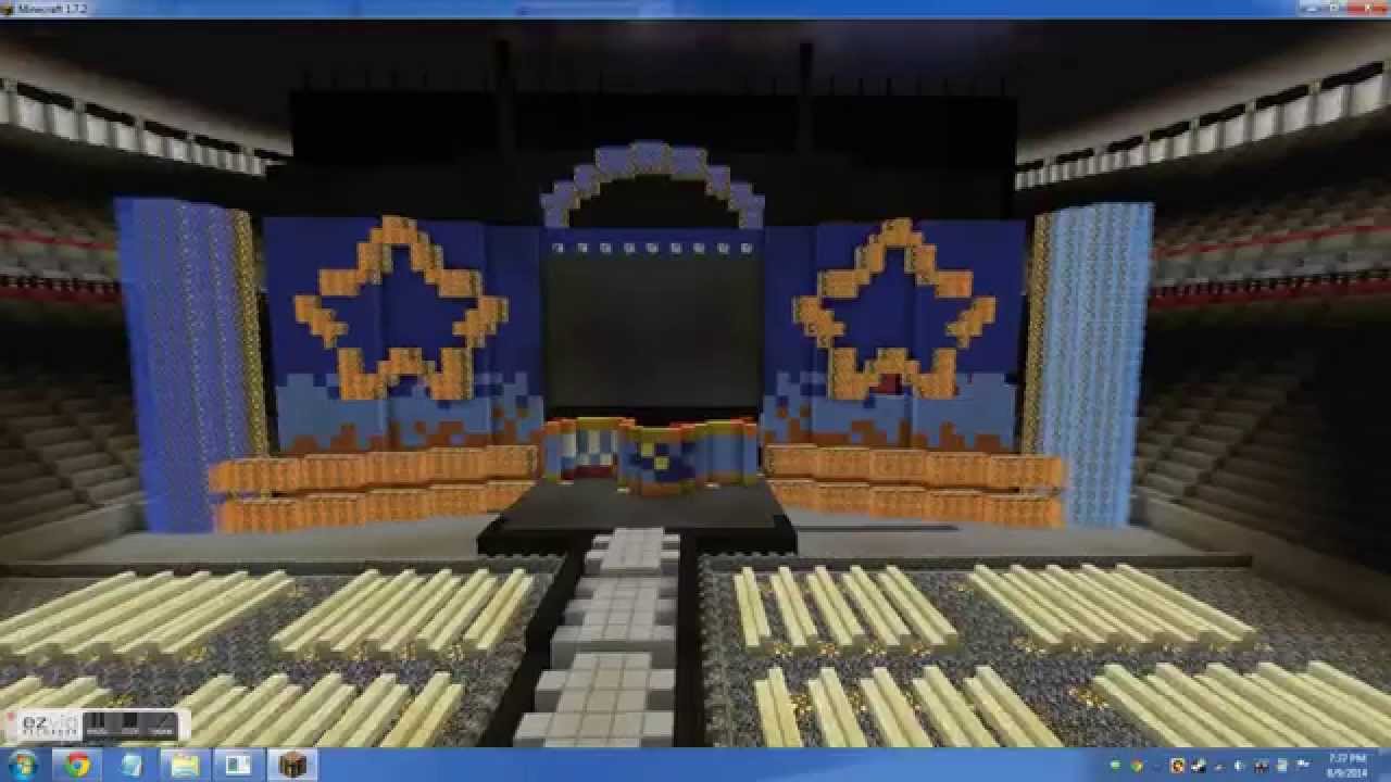 SummerSlam 2014 stage concept (minecraft) - YouTube