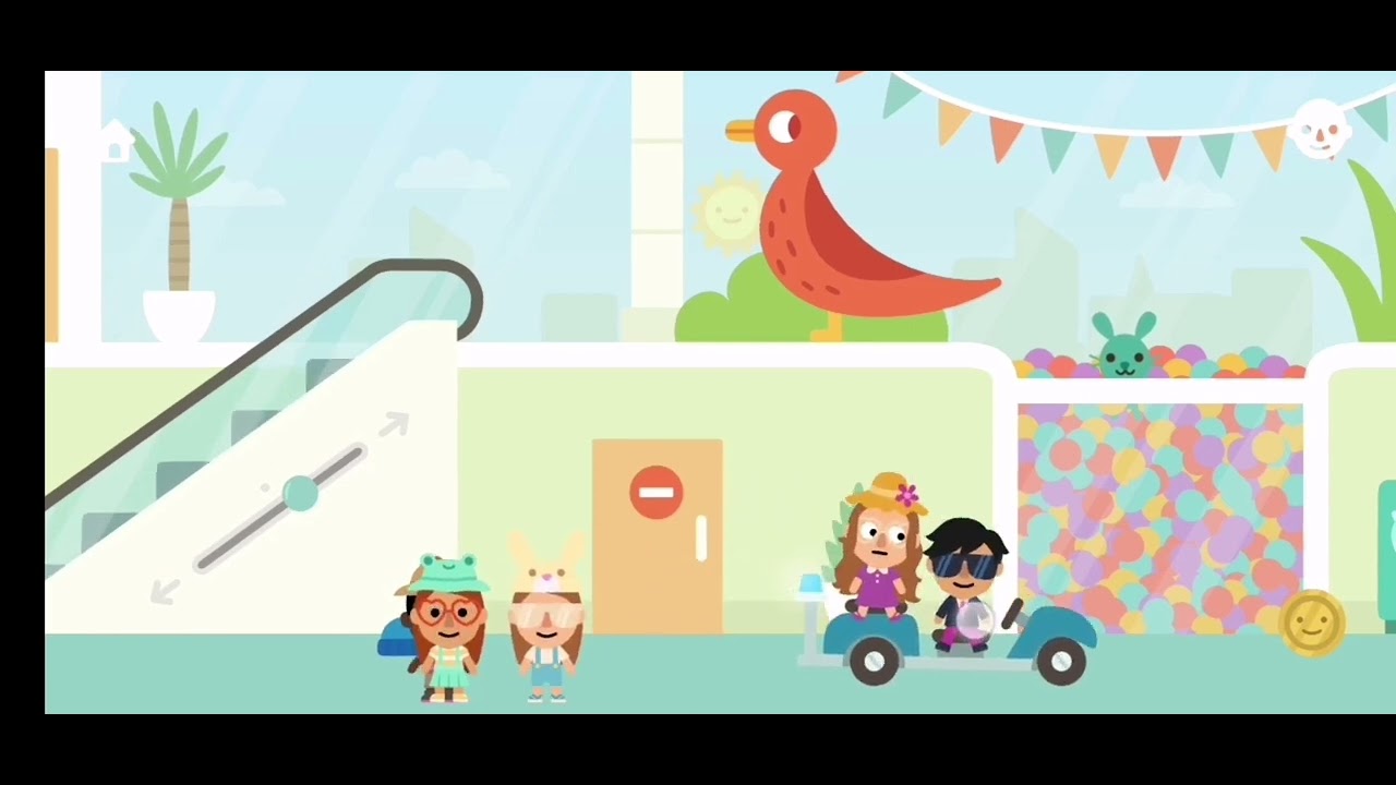 Sago mini world playing vacation the airport - YouTube