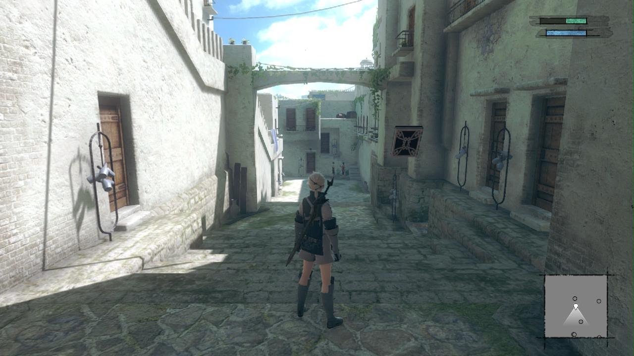 NieR Replicant - Exploring the port in search of Shaman Fish - YouTube
