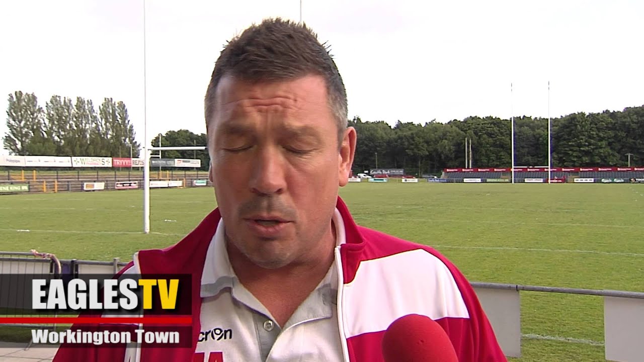 EAGLES TV 2015 POST MATCH GAME 21 - Workington Town - Mark Aston - YouTube