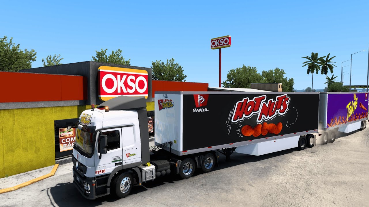 Repartidor de BARCEL! Mercedes Benz Actros Doble Remolque de BARCEL de ...