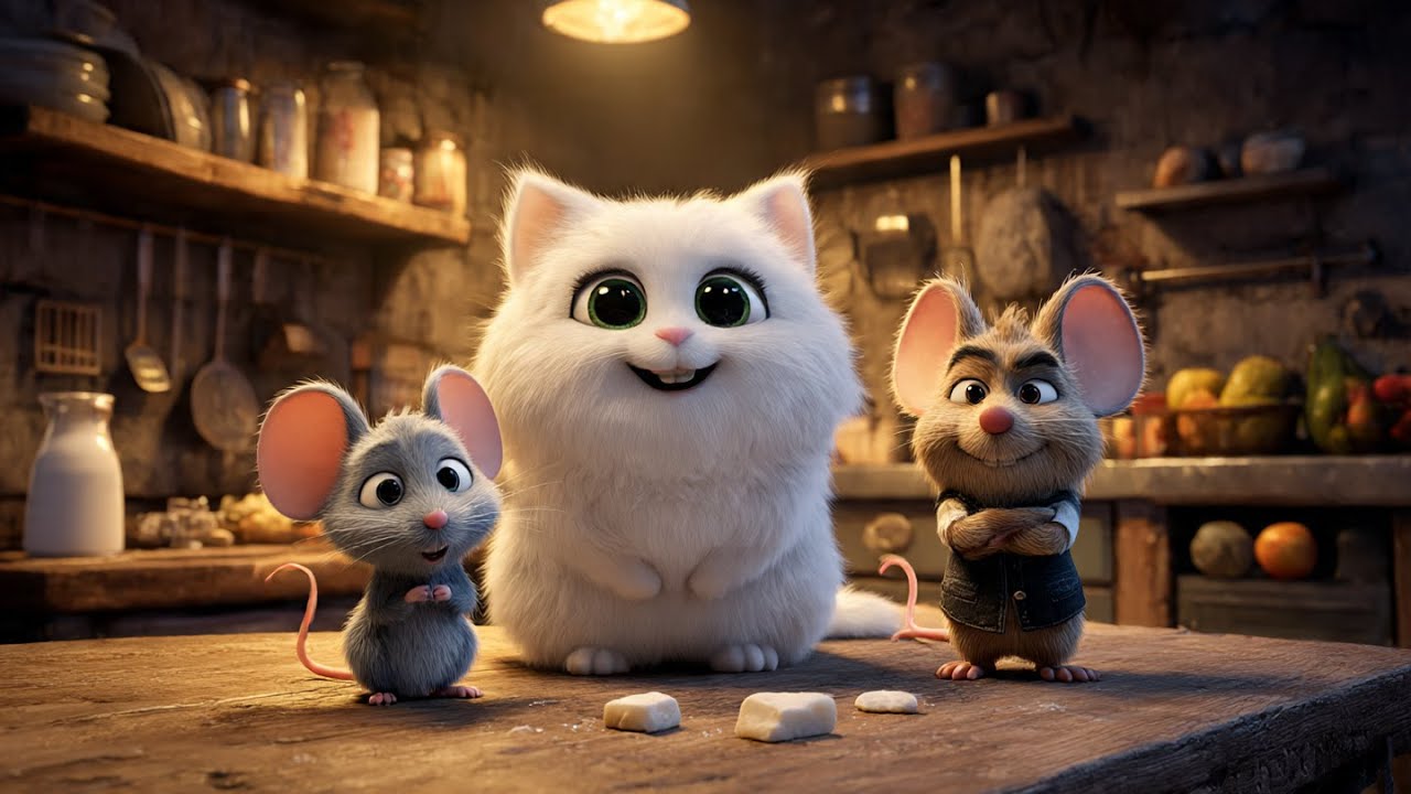 Cat–Mouse Ki Crazy Dosti 🍪 | Funny Kitchen Adventure | 3D Cinematic ...