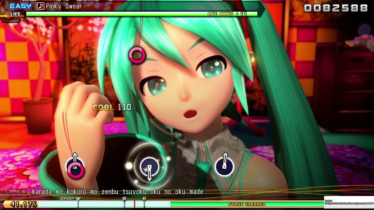 Hatsune Miku: Project DIVA Future Tone - Pinky Swear {Easy} - YouTube