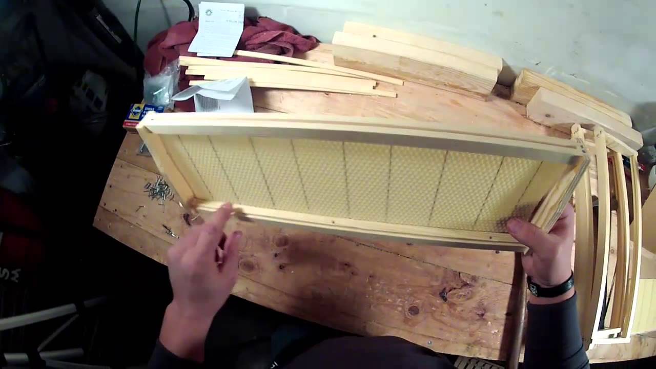 How To Install Wax Foundation Into Your Beehive Frames - GoPro Version ...