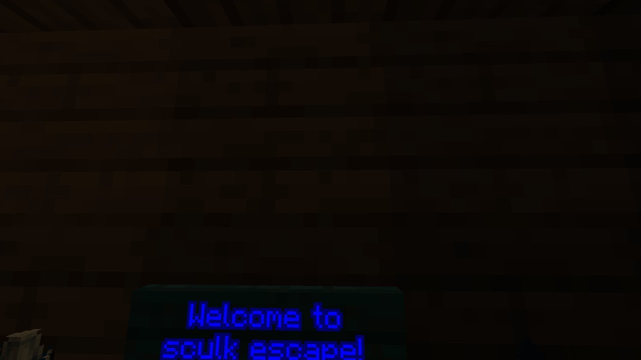 Sculk Escape Map! *1.19* - YouTube