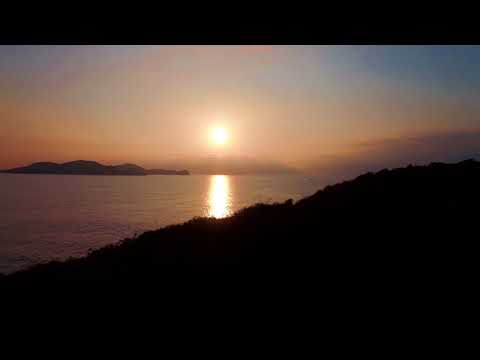 whatsapp status nature video | Sun and the Sea flyover view