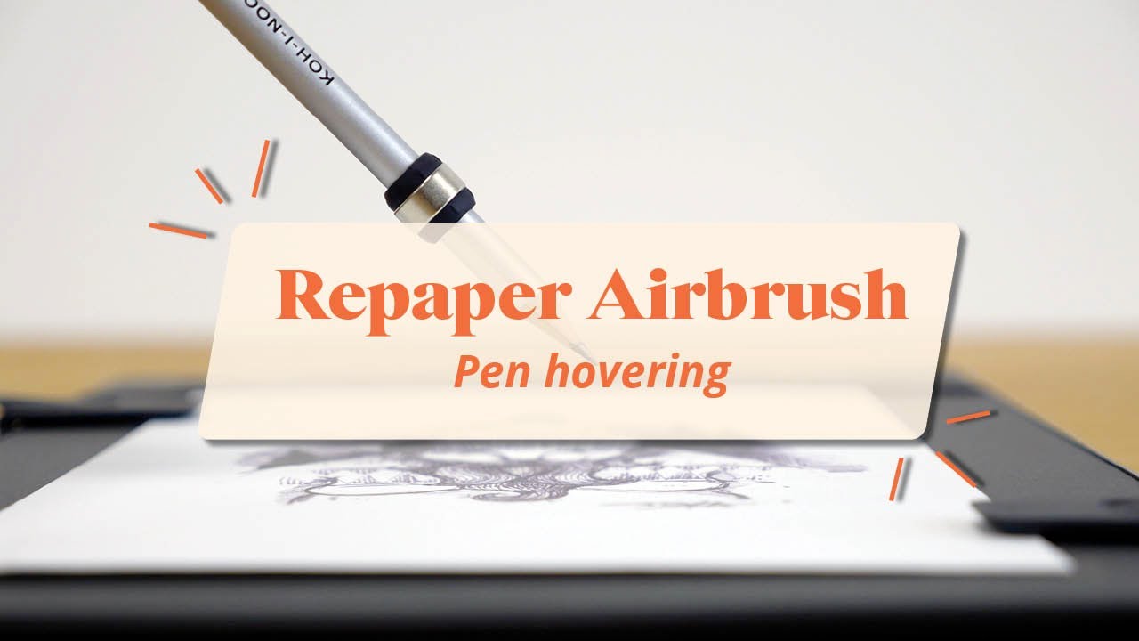 Repaper Airbrush (Pen Hovering) - Tutorial ️ - YouTube