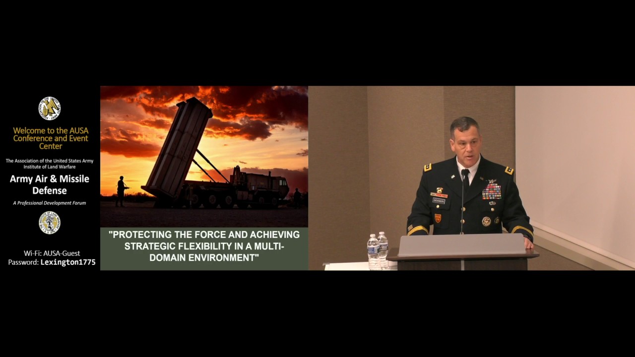 AUSA Air and Missile Defense 2017 - Lt. Gen. James H. Dickinson - YouTube