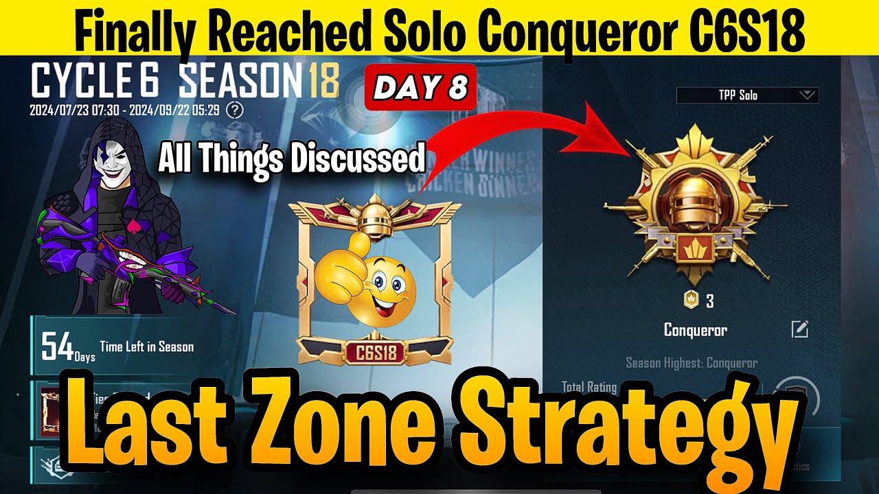 🇮🇳DAY 08 - FINALLY REACHED CROWN | DAILY PLUS TARGET SOLO RANKPUSH TIPS ...