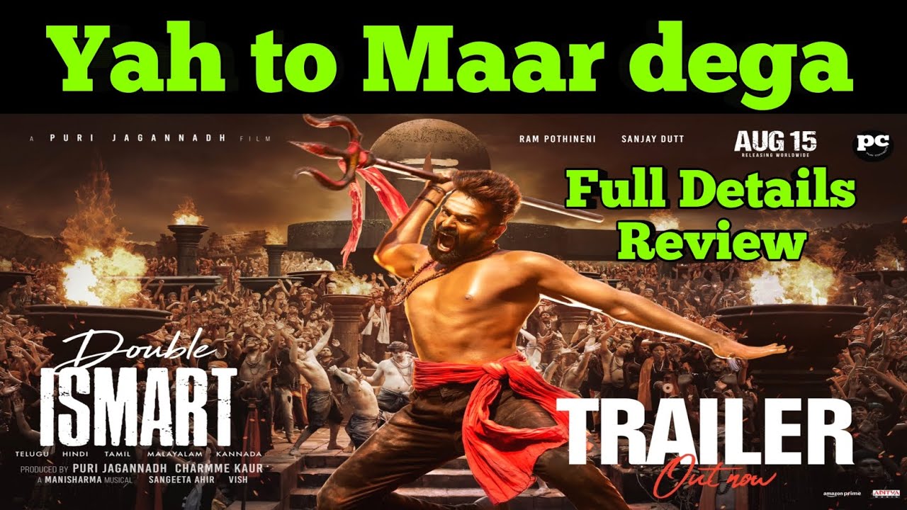Double Ismart Shanker Official - Trailer Hindi ||Trailer Review ...