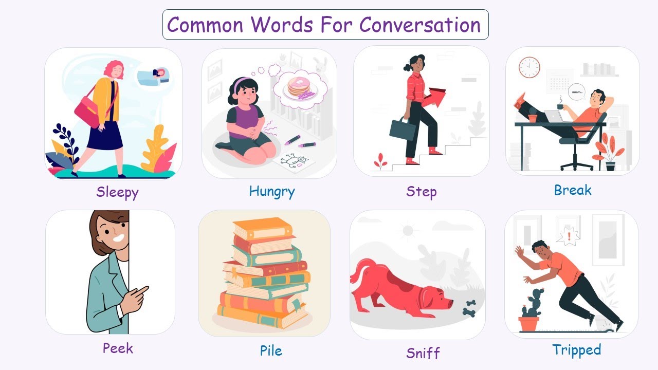 Common Words For Conversation | English Vocabulary With Pictures ...
