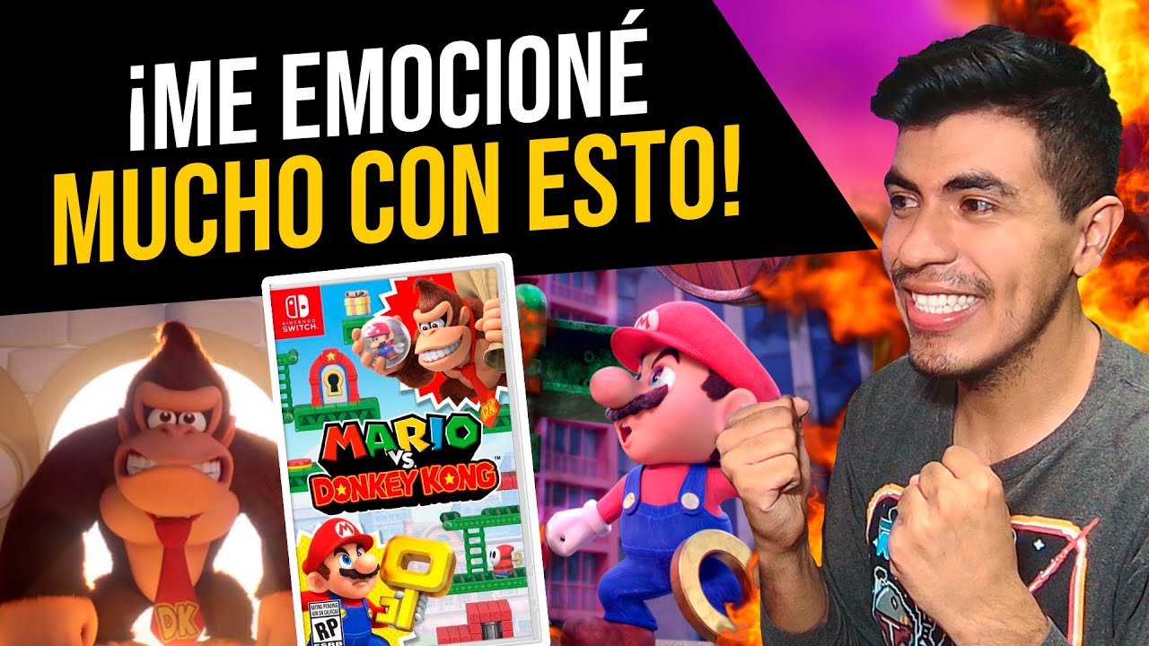 ¡ME EMOCIONÉ! Mi REACCIÓN al nuevo juego de Mario vs Donkey Kong de ...