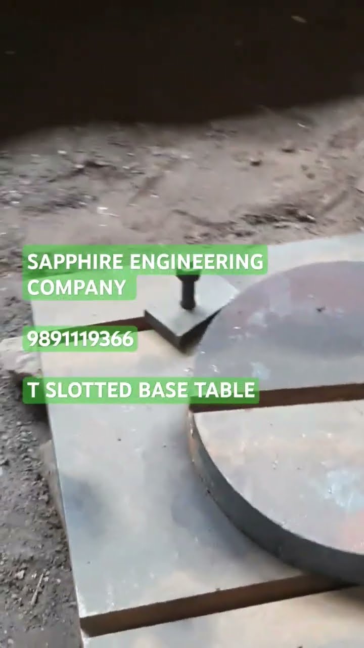 Machine base table with T slot @SapphireEngineering - YouTube