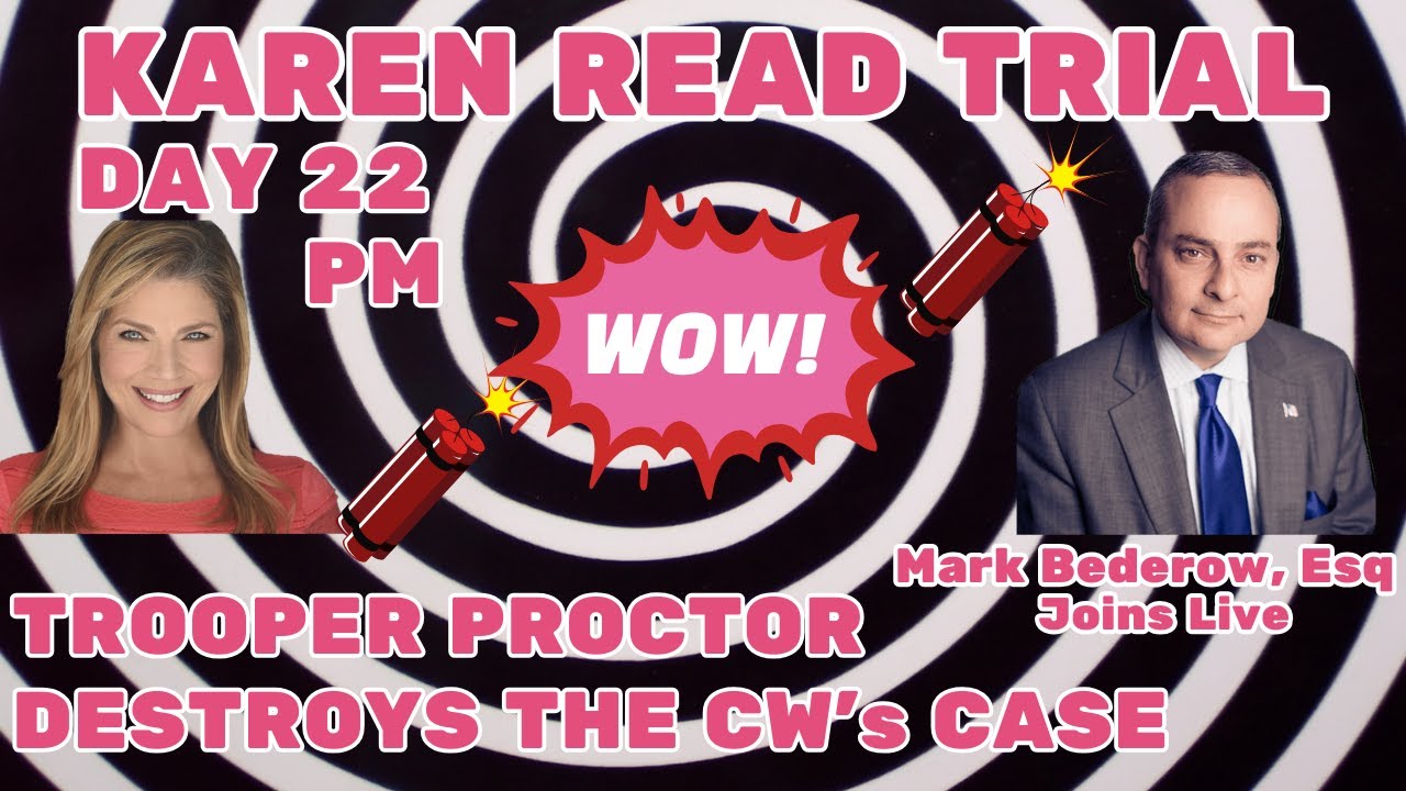 💥Karen Read Trial Day 22 PM💥Vile TROOPER PROCTOR’s revolting texts sink ...
