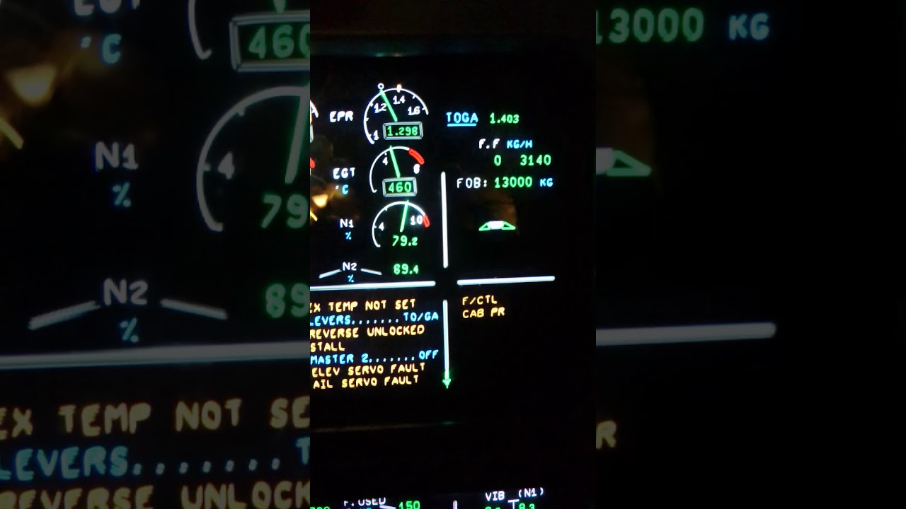 Airbus, A320, V2500 compressor stall, for training purposes only - YouTube