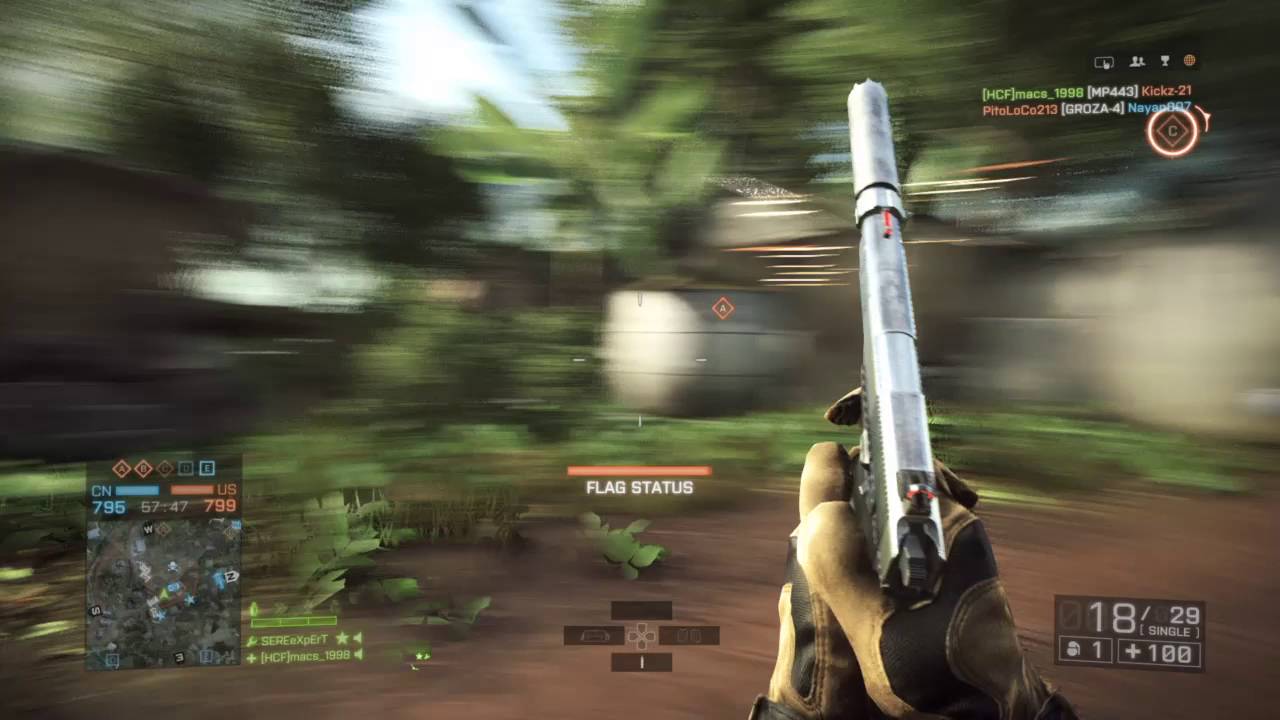 Mini Gameplay with handgun (Battlefield 4™) - YouTube