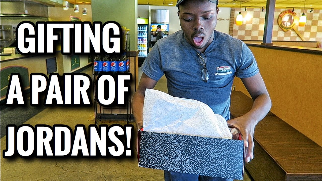 Gifting JORDANS To A Deserving Person! - YouTube