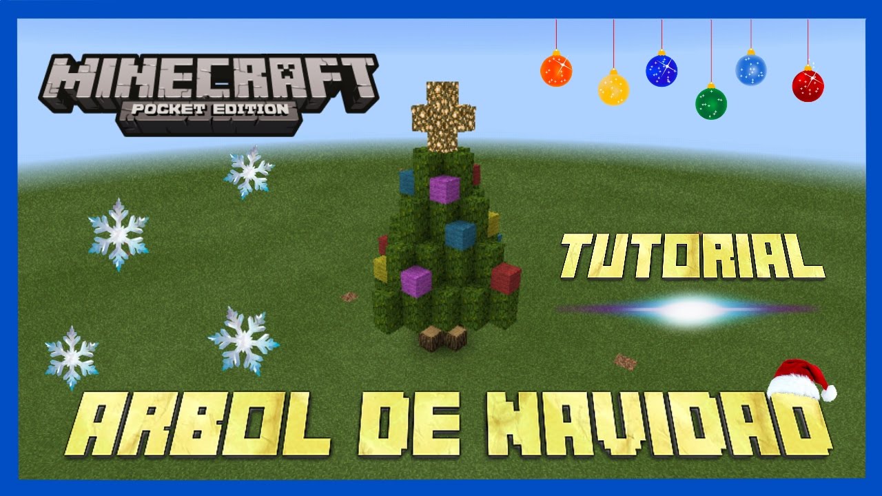 ¡Como hacer un Árbol de Navidad! | Minecraft Pocket Edition - YouTube