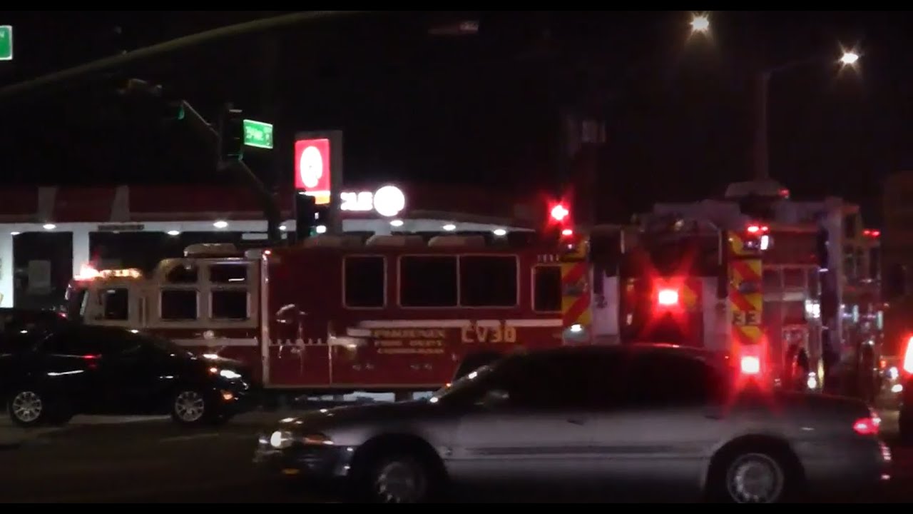 Phoenix Fire Command Van 30 Responding - YouTube