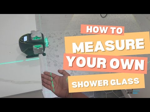 How to Measure for Shower Doors - with a Laser Level - YouTube