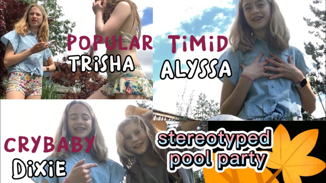 Stereotyped Pool Party (school stereotypes) - YouTube