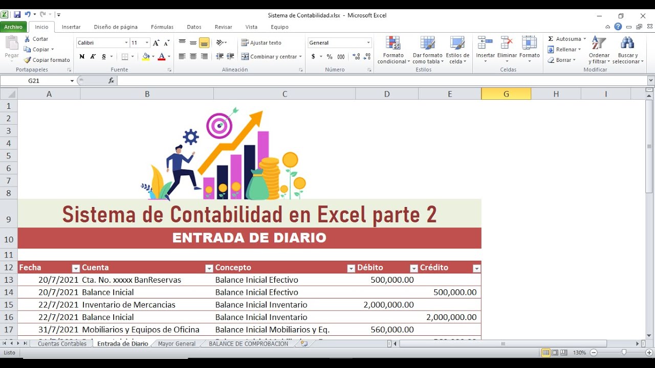 Excel Practico para Contadores - Capitulo 4.2 Crear un Sistema de ...