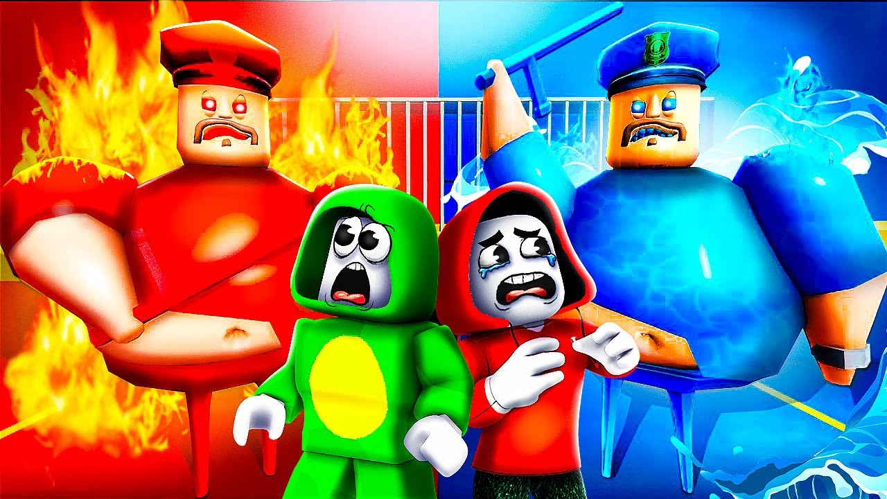 JJ and Mikey Escape From LAVA VS WATER Barry Prison Battle in Roblox ...