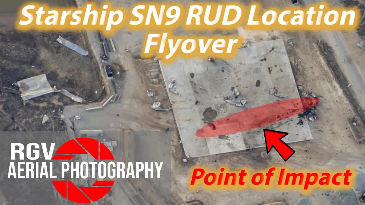 Starship SN9 Flight & RUD Aftermath Flyover! - YouTube