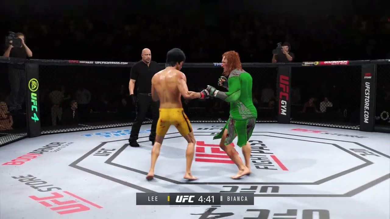 UFC4 Bruce Lee vs Bianca Beauchamp EA Sports UFC 4 - PS5 - YouTube
