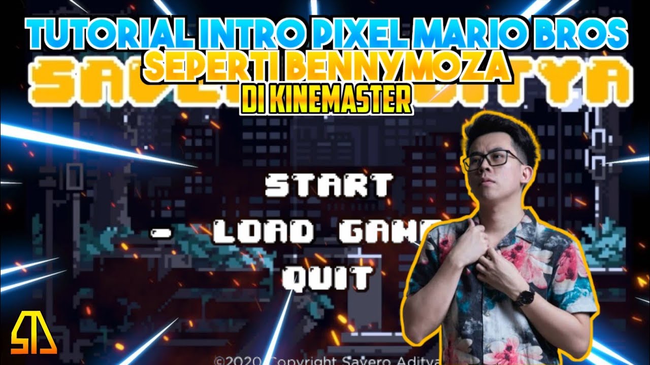 TUTORIAL INTRO PIXEL MARIO BROS SEPERTI BENNYMOZA DI KINEMASTER ...