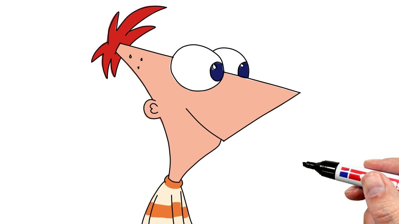 How to Draw Phineas - YouTube