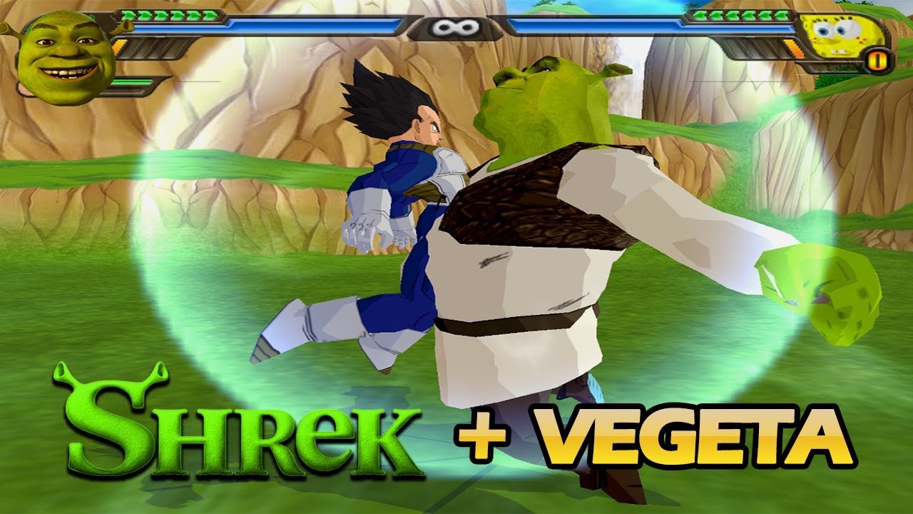 Shrek and Vegeta Fusion| Shrek vs Goku | Rare Fusion | DBZ Tenkaichi 3 ...
