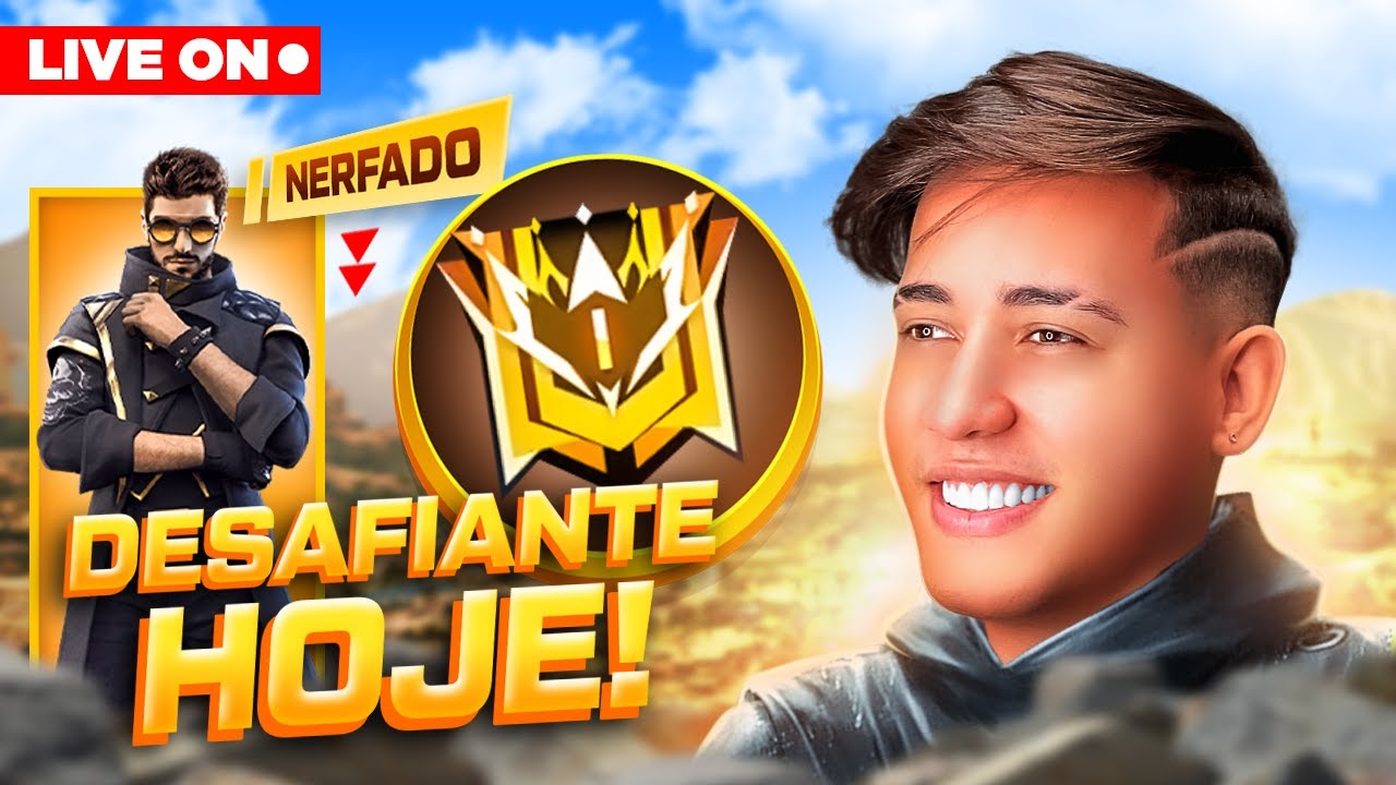 LEVELUP AO VIVO 💙 PEGANDO DESAFIANTE SOLO 💙 FREE FIRE MOBILE 💙 - YouTube